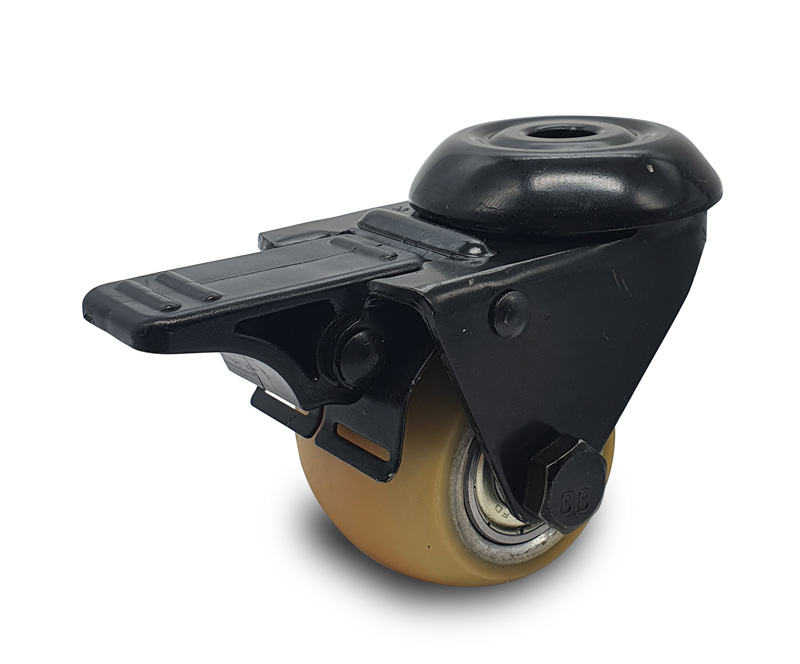 Theatre svivel castor with Vulkollan wheel and Total brake | Swivel ...