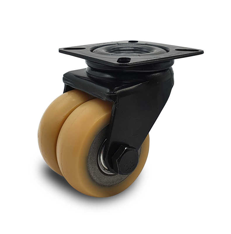 Theatre svivel castor with Vulkollan wheel | Swivel castors | Double ...