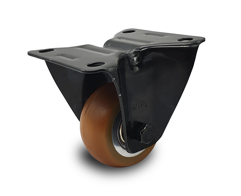 Theatre fixed castor with Vulkollan wheel | Fixed castors | Single ...